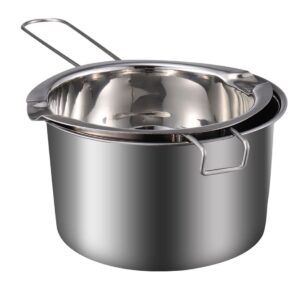 beuiouer chocolate melting pot (304 stainless steel) 400ml double boiler butter