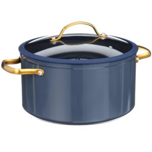 Thyme & Table Non-Stick 12-Piece Signature Cookware Set - Blue