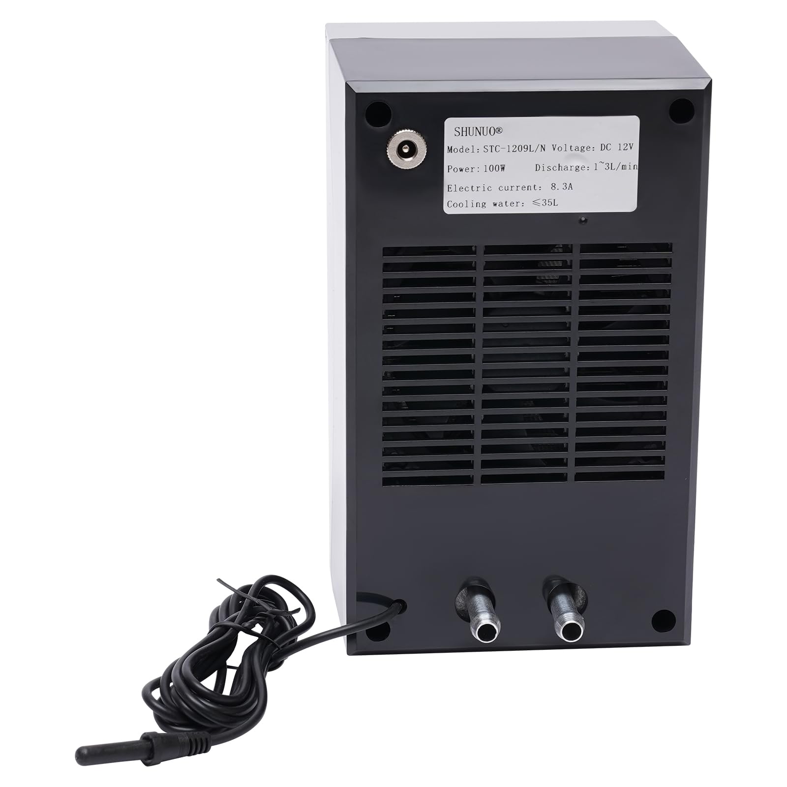 8Gal Aquarium Chiller Water Chiller Fish Tank Water Cooler, 100W, 3L/Min, Low Noise, Small Hydroponic Cooling System w/LED Digital Temperature Display