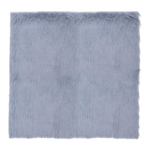 dmiotech 30"x30" pale blue faux fur square fabric, fluffy faux fur for crafts, gnomes, animal costumes, cushions