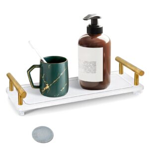 caplbus quick drying stone tray bathroom instant dry organizer diatomaceous earth water absorbing stonetray with two handles stone drying rack for both bathroom and kitchen