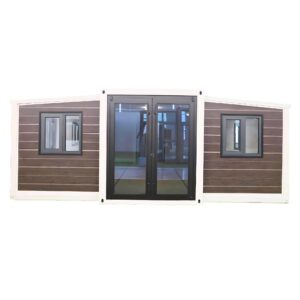 portable 19x20ft prefabricated family container house-380sq ft mobile prefab house with 2 bedrooms, living room, and fully equipped kitchen and bathroom-suitable for living house office and villa