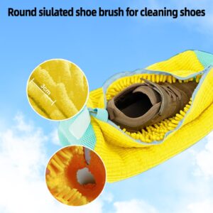 2-Packs Shoe Washing Bag for Washing Machine (yellow)