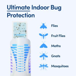 Shieldeck Mosquito Trap Indoor, Indoor Bug Zapper Plug in, Bug Light Trap Indoor Plug in, Bug Catcher Mosquito Killer Indoors (1 Device + 5 Refills)