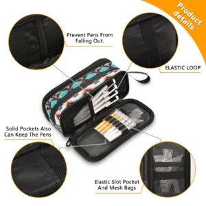 J JOYSAY Aztec Pattern Pencil Case Pouch Big Capacity Pencil Bags with Zipper Portable Pencil Box Large Pen Bag for Adults Teens Kids