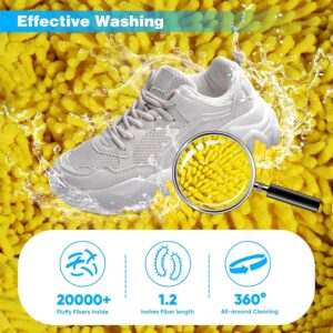 2-Packs Shoe Washing Bag for Washing Machine (yellow)