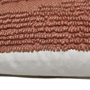 Arden Selections Outdoor Pillow, 2 Pack, 16.5 X 16.5, Rain-Proof, Fade Resistant, Rust Woven