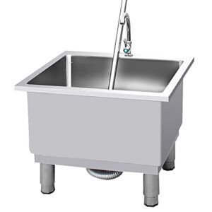 stainless steel commercial mop sink, large-capacity deepening sink, floor-standing mop sink suitable for home hotel bar