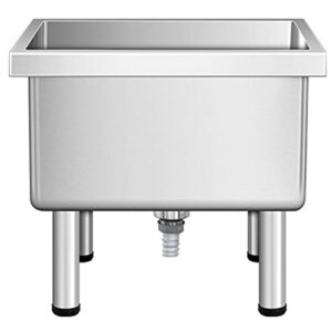 stainless steel commercial mop sink floor-standing mop sink with drainage holes and drainage pipes, suitable for home hotel bar