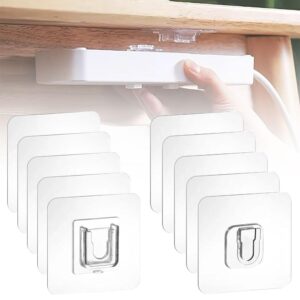 juduna transparent double-sided adhesive wall hooks nail free no damage without traces, hanger strong self-stick hooks for bathroom and kitchen office, nail free no damage without traces (5)