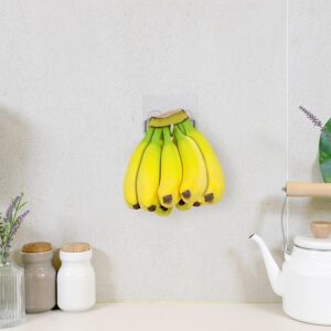 FLYBOT Banana Compact Adhesive Hanger - Solid Stainless Steel, Prolong Freshness, Neat Storage, Easy Installation, Durable, Rust-Resistant