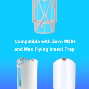 8 Pack Flying Insect Trap Refill Cartridges Compatible with Zevo M364 and Max Vevo Bug Killer Plug-in Light Starter Kit Device