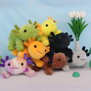 11.02 inch Plush Axolotl Stuffed Animal, Axolotl Plush Toys, Cute Stuffed Cotton Plush Pillow Kawaii Salamander Gifts for Girls & Boys, Plushies has (Axolotl Plush)