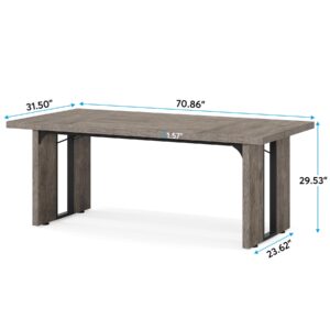 Tribesigns 70.9" Executive Desk, Large Office Computer Desk, Simple Laptop Desk Study Writing Table Workstation for Home Office