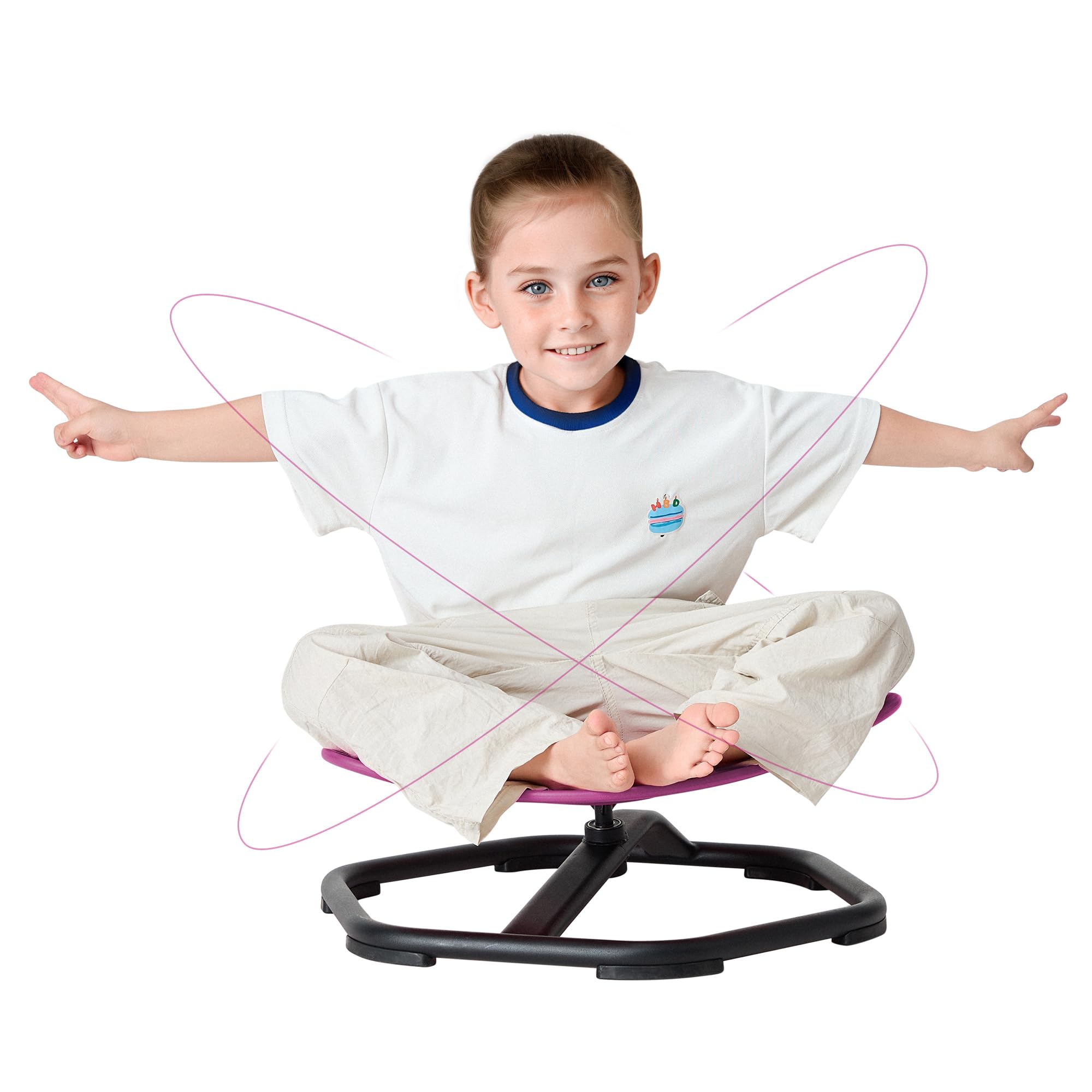 safisipapa Sensory Chair for Kids with Autism, Spin & Swivel for Body Coordination