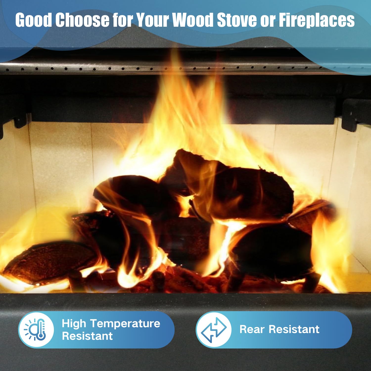 Woodstove Firebricks, Fire Bricks, Size 9" X 4-1/2" X 1-1/4", High Temperature Resistant Fire Bricks Replacement for Wood Stoves, 24 Pieces