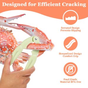 Mabor 4Pcs Crab Leg Cracker Tool Colored Crab Leg Tools Crab Legs Utensils Snow Crab Claw Crackers Efficient Lobster Crackers Crab Tools for Eating Efficient Crab Shell Cracker