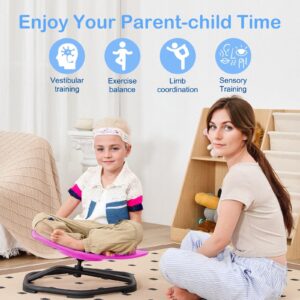 safisipapa Sensory Chair for Kids with Autism, Spin & Swivel for Body Coordination