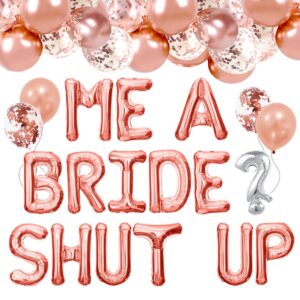 LaVenty Me A Bride? Shut Up! Banner Balloons Bachelorette Party Decorations Funny Bridal Shower Party Bachelorette Party Decorations