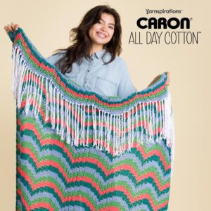 Caron All Day Cotton - 3 Pack of 173 Yards/3.52 oz Light Gray 100% Mercerized Cotton Yarn