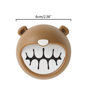 Meiliyizu Cartoon Bear Kitchen Towel Rack Multipurpose Face Towel Organization Holder for Home Kitchen Wash Face Towel Rack, Gray