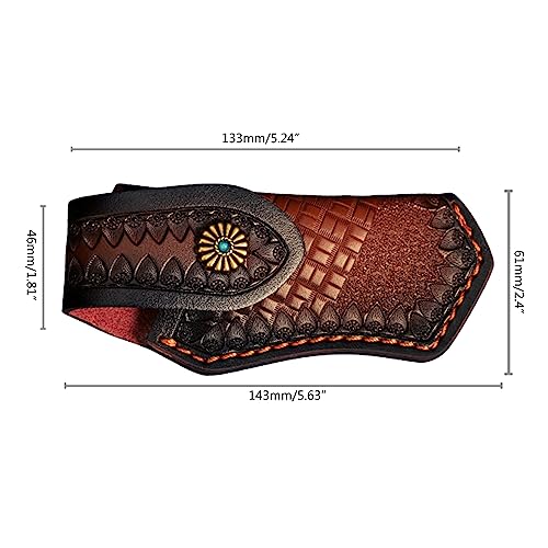 MinnowXY Leathers Pouches Folding Knife Sheath Folding Knife Pouches Kitchen Accessories Leathers Sheath For Everyday