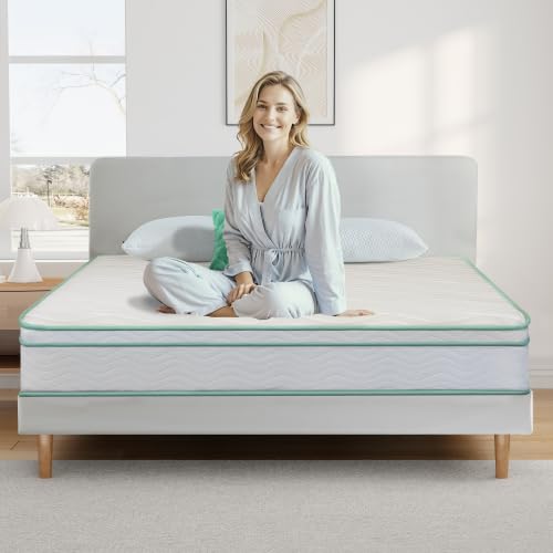 8 Inch Twin size Mattresses, New Memory Foam Hybrid Twin Mattress in a Box, Individual Pocket Spring Breathable Comfortable for Sleep Supportive and Pressure Relief, Medium Firm Mattresses (Twin)