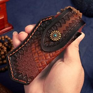 MinnowXY Leathers Pouches Folding Knife Sheath Folding Knife Pouches Kitchen Accessories Leathers Sheath For Everyday