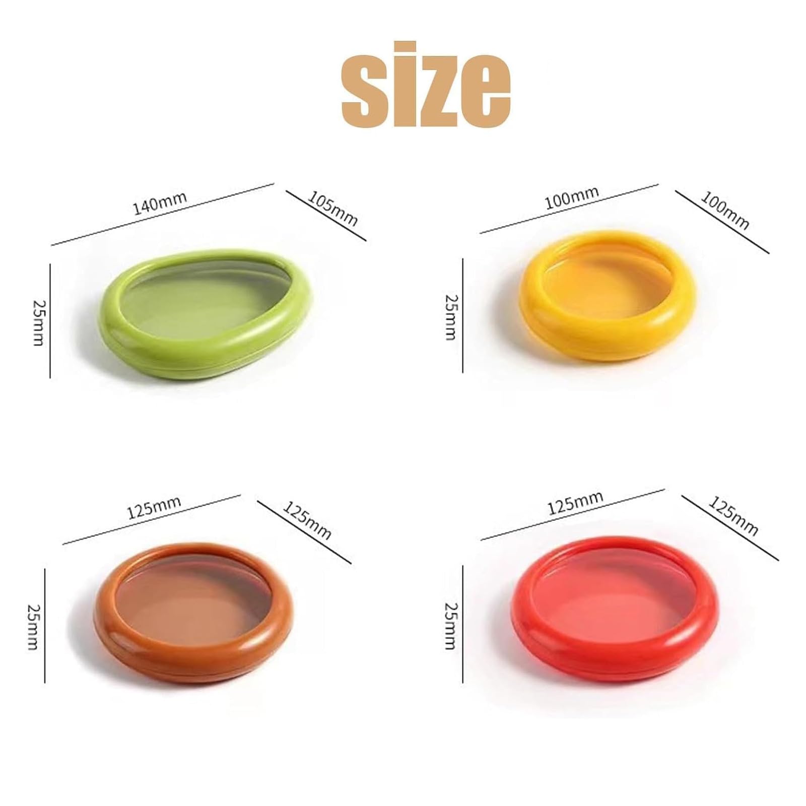 Silicone fruit storage box,Fruit and vegetable antioxidant storage box,Refrigerator silicone fruit and vegetable storage container set (4 pieces)