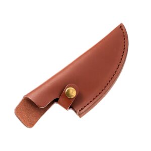 nqeuepn leather sheath, leather knife edge guards for 6 inch boning knife holder cleaver blade holster with loop belt shop knives covers knife sleeves kitchen supply for camping outdoor activity