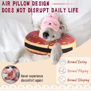 Inflatable Soft Dog Cone Collar for Small Medium Large Dogs & Cats Alternative After Surgery, Blow Up Pet Donut Neck Cone Prevent from Biting & Scratching, Comfy Adjustable Recovery Pillow Collar…