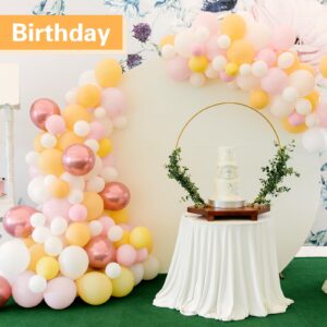 Balloon Arch Kit, Bendable 8FT and 6FT Balloon Arch Stand with Base and Manual Pump, Ballon Arch Stand Kit for Birthday Wedding Baby Shower Holiday Graduation Party Decoration