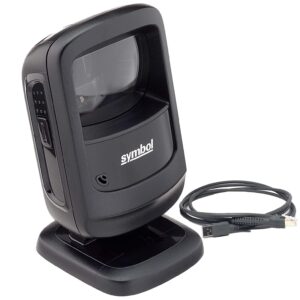 zebra symbol ds9208-sr handsfree standard range barcode scanner with shielded usb cable - scans 1d, 2d and pdf417 barcodes, led aimer