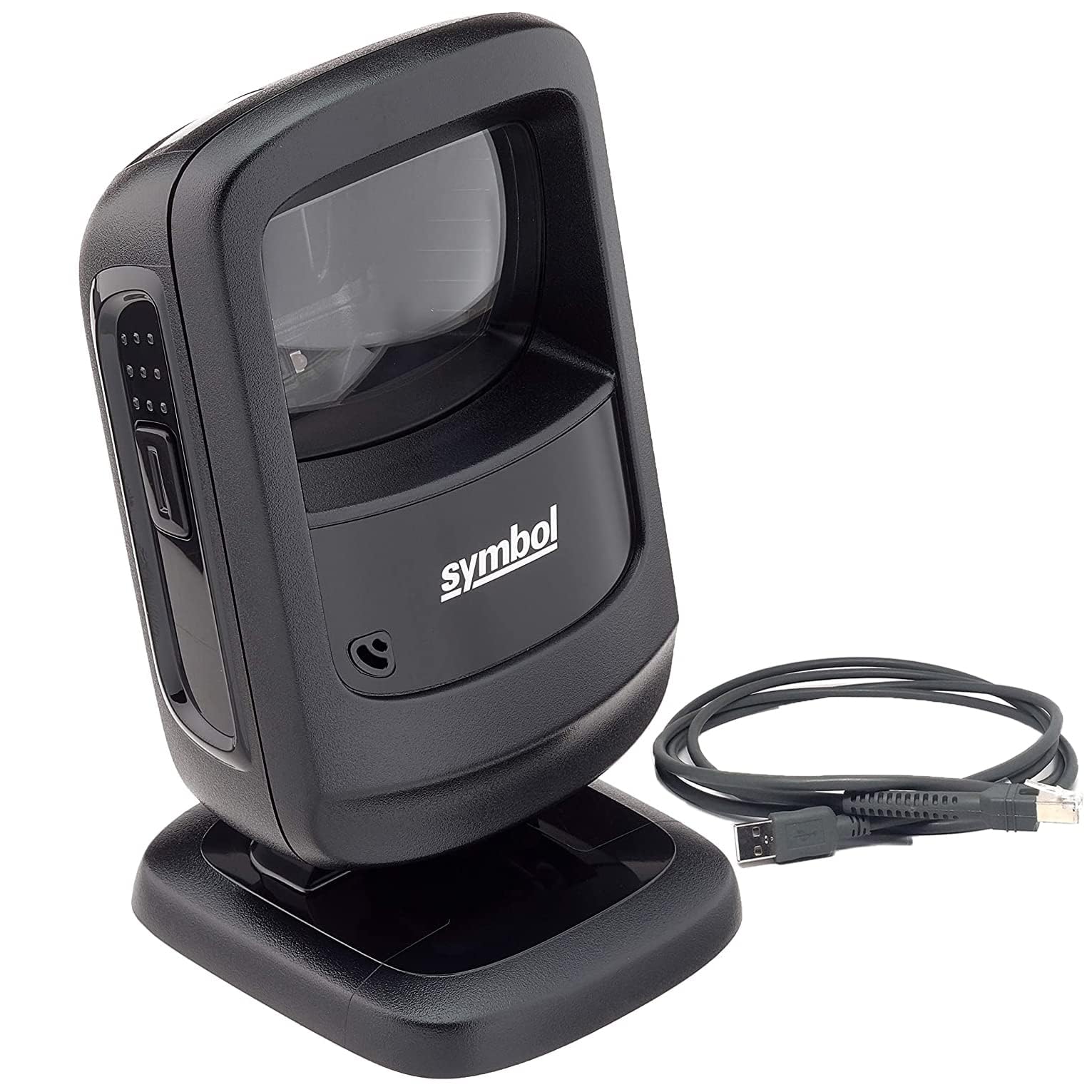 Zebra Symbol DS9208-SR Handsfree Standard Range Barcode Scanner with Shielded USB Cable - Scans 1D, 2D and PDF417 Barcodes, LED Aimer