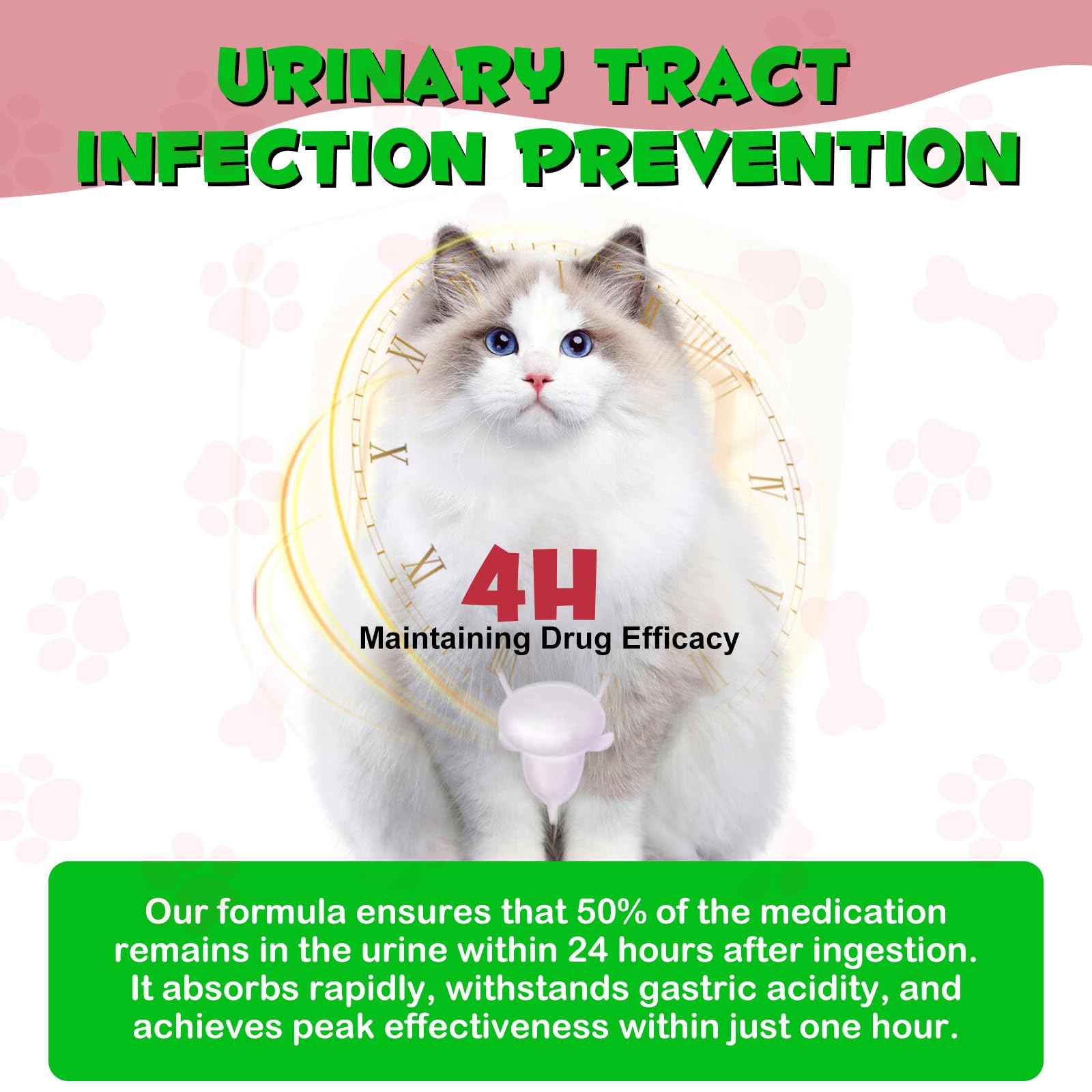 Urinary Tract for Cats, Natural Cat Urinary Tract Infection Treatment Drops - Supports Bladder, Kidney Stone, Dog UTI, Cranberry Kidney Bladder Support Supplement, Chicken Flavor - 60 ml / 2.02oz