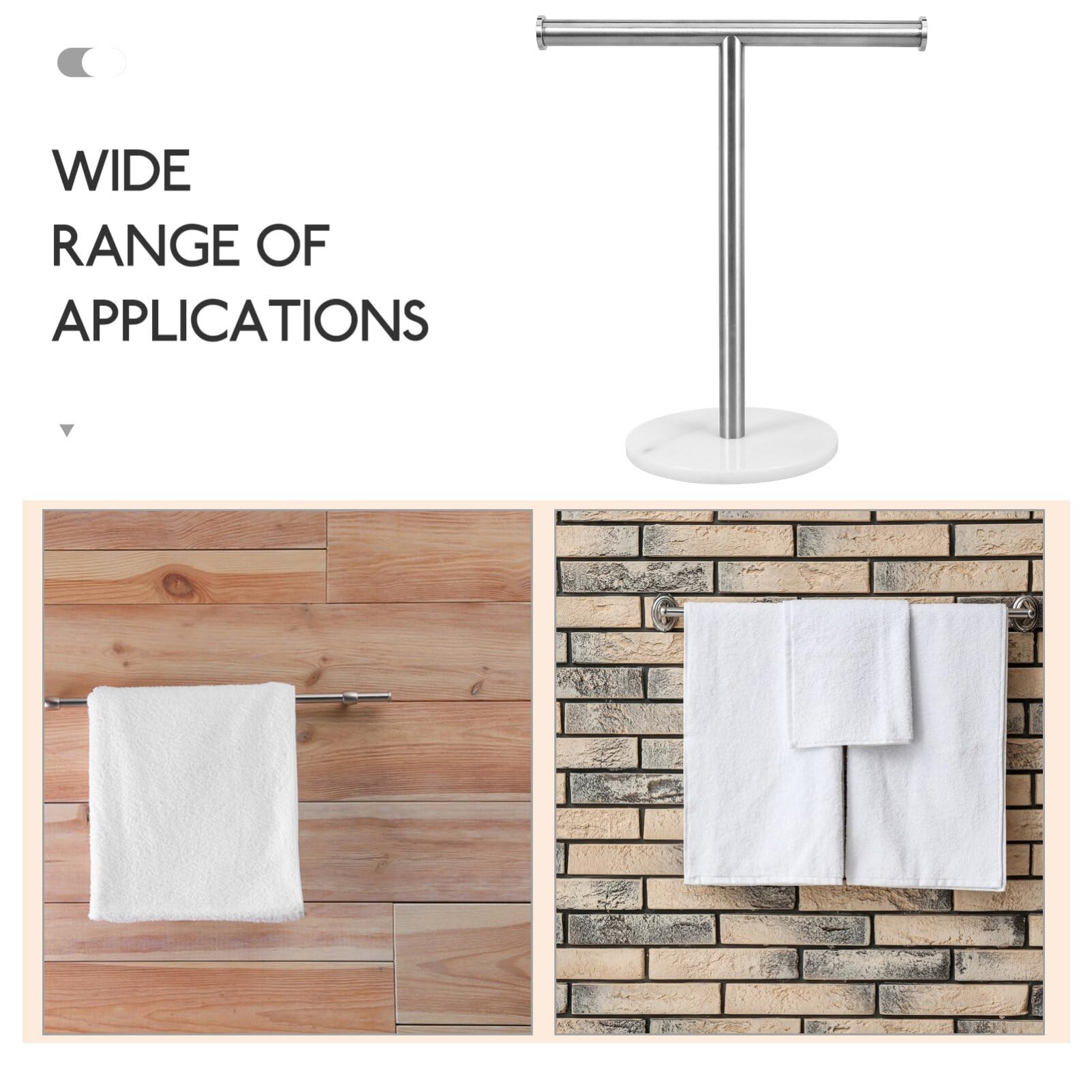 Ciieeo T-Shape Hand Towel Holder, Standing Towel Rack T-Shaped Towel Storage Stand Kitchen Countertop Towel Holder