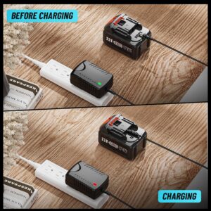 Seesii Lithium Battery Charger,21V 0.75A Battery Adapter,Power Supply Adapter for Mini Chainsaw and Impact Wrench