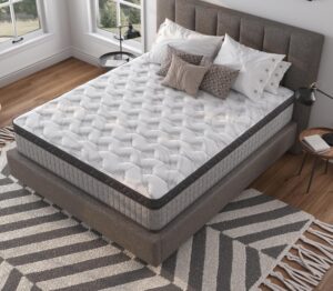 12 inch queen size mattresses , new memory foam hybrid queen mattress in a box, individual pocket spring breathable comfortable for sleep supportive and pressure relief, medium firm mattresses (queen)