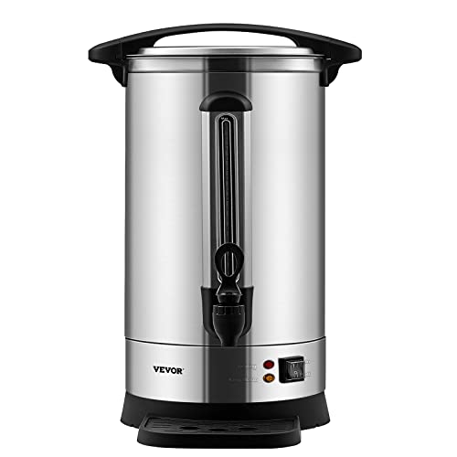 VEVOR Coffee Urn 65Cups/9.75L, Coffee Maker Urn 1500W, Large Coffee Dispenser With Coffee Level Window