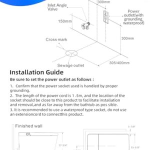 WOODBRIDGE Square Smart Bidet Toilet with Auto Open & Close, Foot Sensor, Auto Flush, Multiple Spray Modes, Heated Seat, Warm Water and Air Dryer, Auto LED Nightlight, Matte Black, EBT-MB03