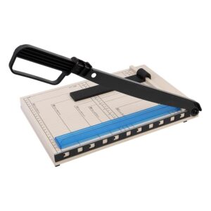 paper cutter a4 cut length, easy to use lightweight guillotine style and trimmer with 8 sheet capacity, paper cutter slider labels photo cardstock crafts for home or small business