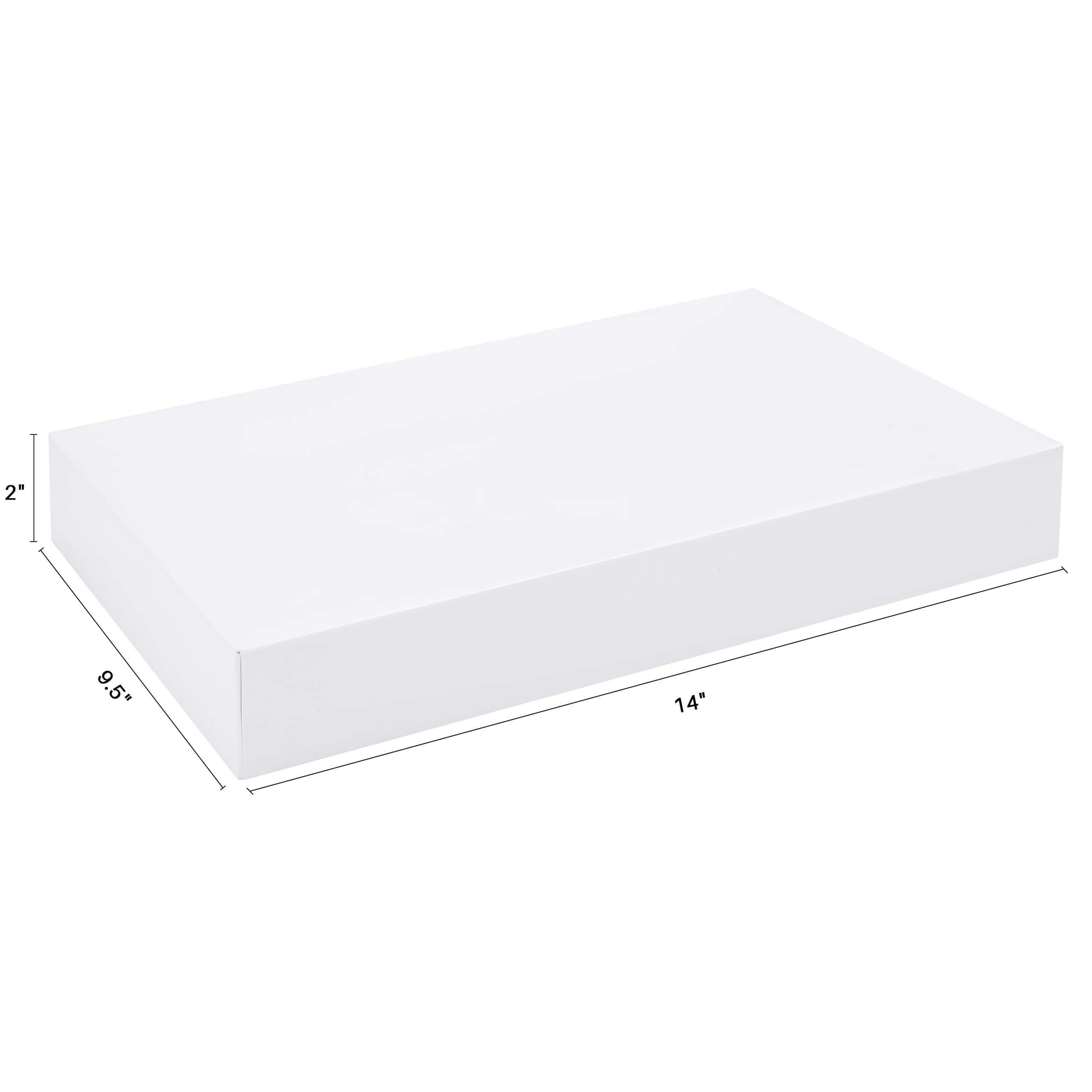 SUNCOLOR 6 Pack 14" Large White Gift Boxes With Lids For Clothes Presents