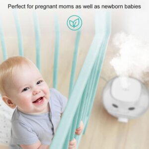 Feekaa Baby Humidifiers for Bedroom Nursery, Cool Mist Air Humidifier with Diffuser, Small Humidifier for Baby Nursery Plants & Home, BPA Free, Quiet, 24H