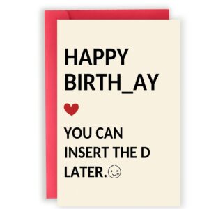 abeletree funny birthday gifts for men him, humorous birthday card for husband boyfriend, men gifts for birthday, husband bday card