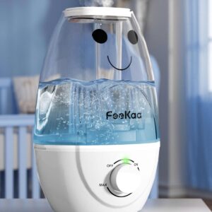 Feekaa Baby Humidifiers for Bedroom Nursery, Cool Mist Air Humidifier with Diffuser, Small Humidifier for Baby Nursery Plants & Home, BPA Free, Quiet, 24H