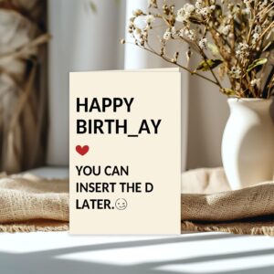 Abeletree Funny Birthday Gifts for Men Him, Humorous Birthday Card for Husband Boyfriend, Men Gifts for Birthday, Husband Bday Card