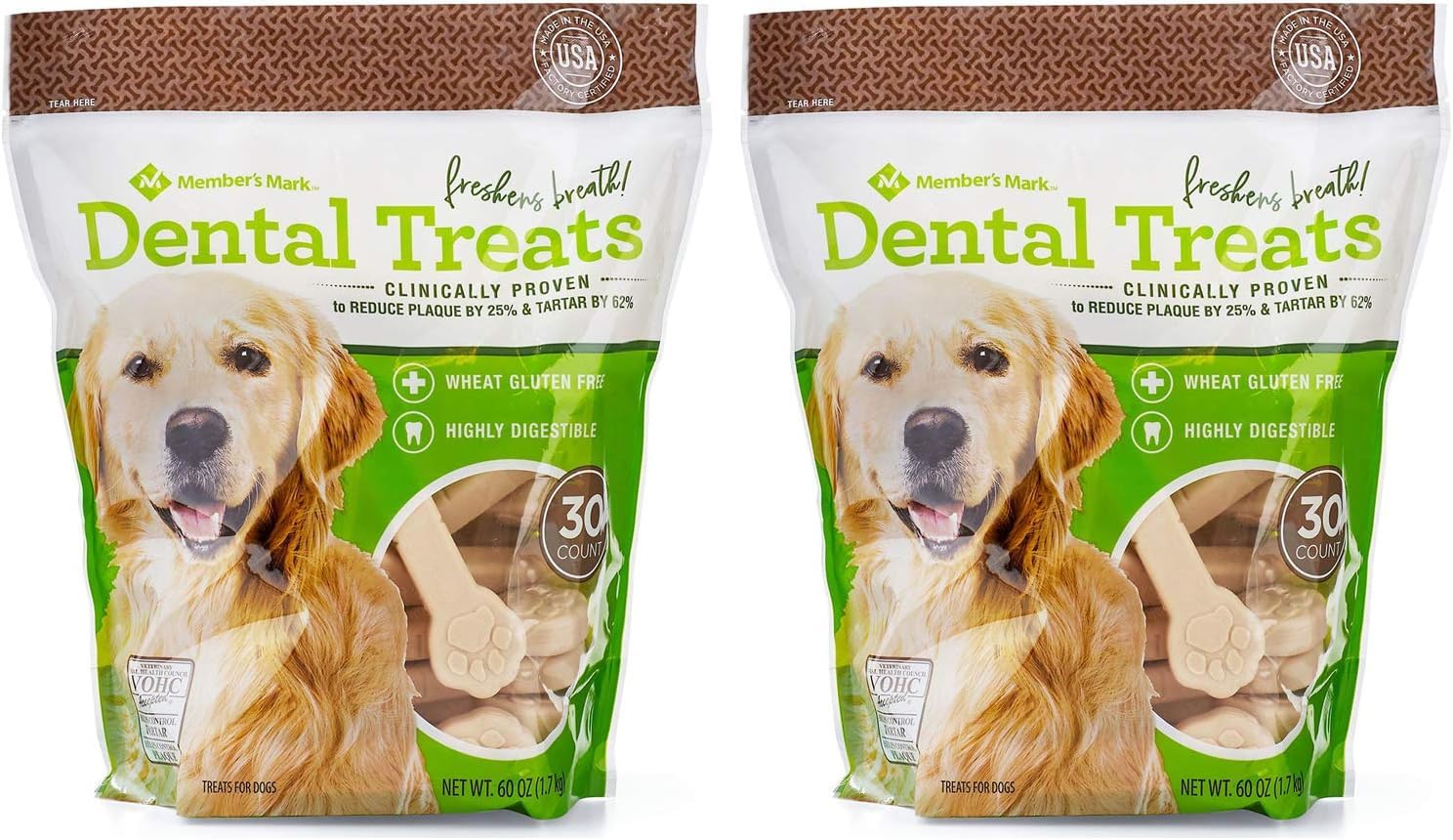 Generic Dental Chew Treats for Dogs 30 ct. - (2 Pack)