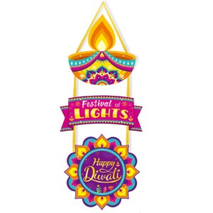 diwali hanging decorations - diwali themed hanging decorations diwali happy front door hanging decorations double sided two color printing