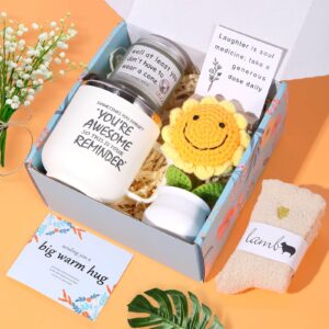 get well gifts for women-7 pcs surgery recovery gifts for man mom teenage, get well soon gift baskets after surgery, cheer up gifts, feel better gifts for sick friend, get better soon care package