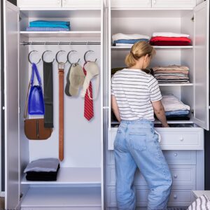 2 Belt Organizers for Collecting Belt Hangers, Ties, Hats, Bags, and Hanging Underwear, reducing Clutter in The Wardrobe